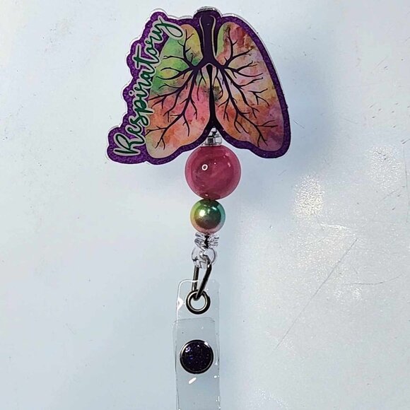 Accessories | Badge Reel Respiratory Lungs Swivel Alligator Clip | Poshmark